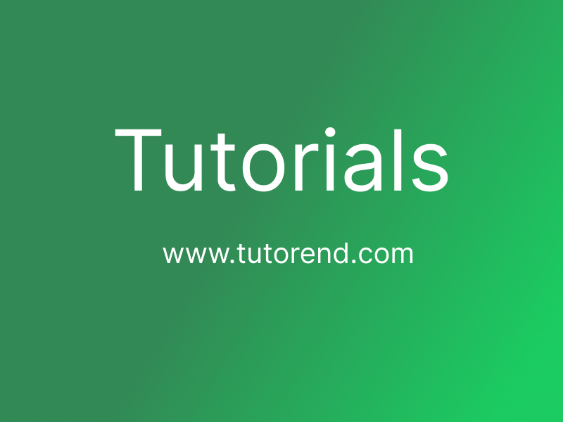 Tutorials | Tutorend